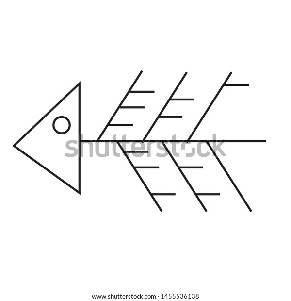 Fishbone Ishikawa Diagram Identify Cause Effect Stock Vector (Royalty ...