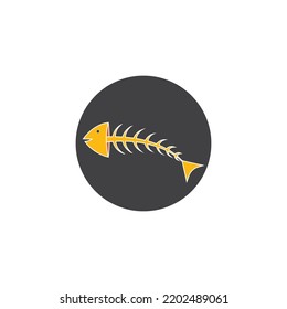 Fishbone Logo Vector Illustration Design Template Stock Vector (Royalty ...