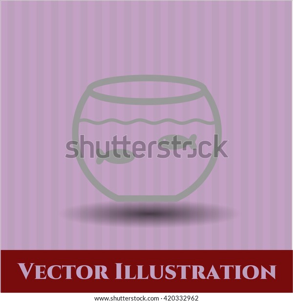 Fishbowl Fish Symbol Stock Vector (Royalty Free) 420332962 | Shutterstock