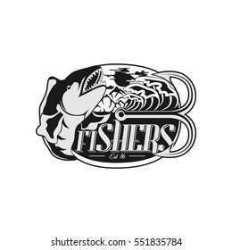 Fisher Logo Vector Illustration Stock Vector (Royalty Free) 551835784