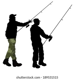 Fisherman Stock Vector (Royalty Free) 189531515 | Shutterstock