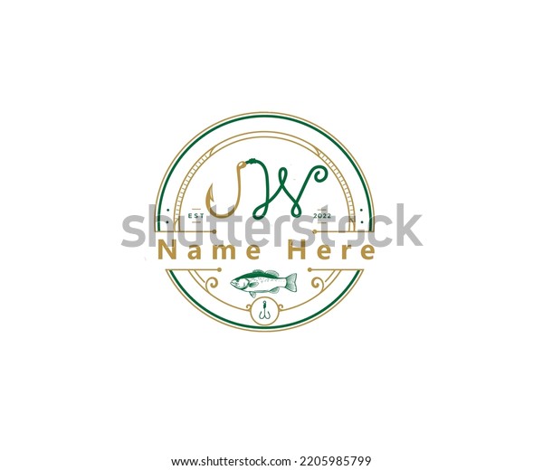 Fishing Business Logo Design Vector Stock Vector (Royalty Free ...