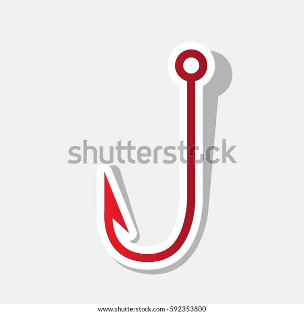 Fishing Hook Sign Illustration Vector New Stock Vector (Royalty Free ...