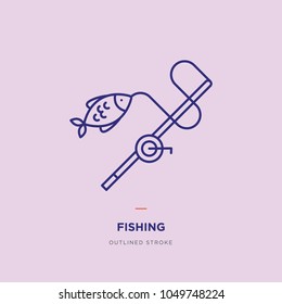 Fishing Line Icon Stock Vector (Royalty Free) 1049748224 | Shutterstock