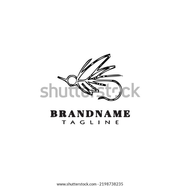 Fishing Lure Logo Cartoon Design Template Stock Vector (Royalty Free ...