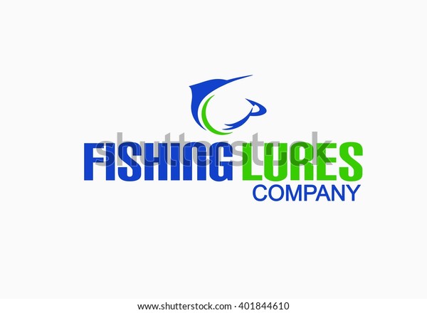 Fishing Lure Tackle Logo Stock Vector (Royalty Free) 401844610 ...