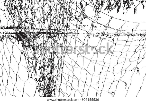 Fishing Net Black Overlay Grunge Texture Stock Vector (Royalty Free ...