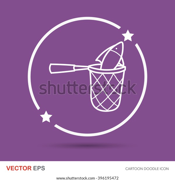 Fishing Net Doodle Stock Vector (Royalty Free) 396195472 | Shutterstock