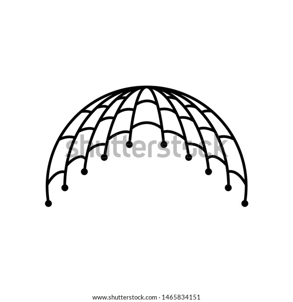 Fishing Net Icon Logo Isolated On Stock Vector (Royalty Free) 1465834151