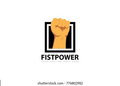 Fist Concept Logo Icon Symbol Design Stock Vector (Royalty Free ...