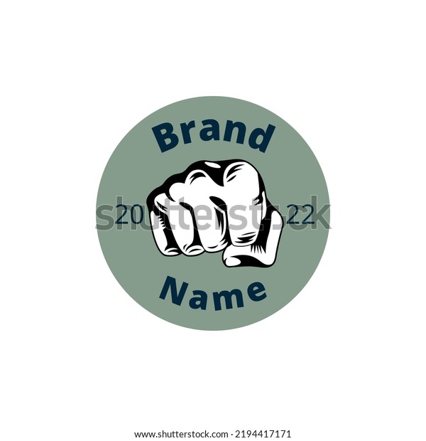 Fist Emblem Design Vector Art Stock Vector (Royalty Free) 2194417171 ...