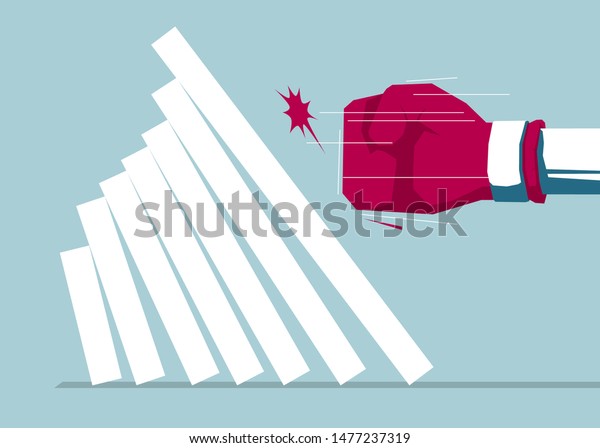 Fist Hits Chart Isolated On Blue Stock Vector (Royalty Free) 1477237319 ...