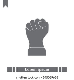 Fist Icon Stock Vector (Royalty Free) 545069638 | Shutterstock