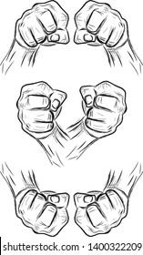 Fist Picture Form Vector Illustration File Stock Vector (Royalty Free ...
