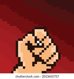 2,692 Fist pixel art Stock Illustrations, Images & Vectors | Shutterstock