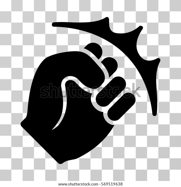 Fist Strike Icon Vector Illustration Style Stock Vector (Royalty Free ...