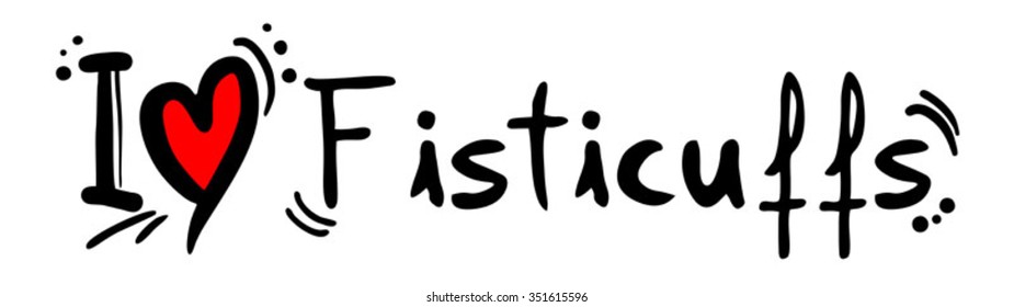 Fisticuffs Love Stock Vector (Royalty Free) 351615596 | Shutterstock