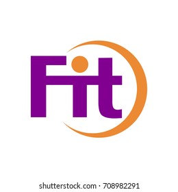Fit Letter Logo Design Vector Stock Vector (Royalty Free) 708982291 ...