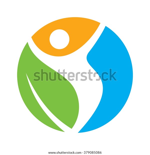 Fit Person Logo Vector Stock Vector (Royalty Free) 379085086 | Shutterstock