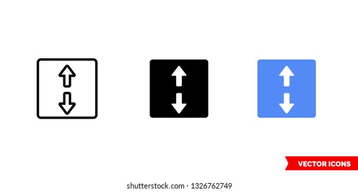 Fit Vertical Icon 3 Types Color Stock Vector (Royalty Free) 1326762749 ...