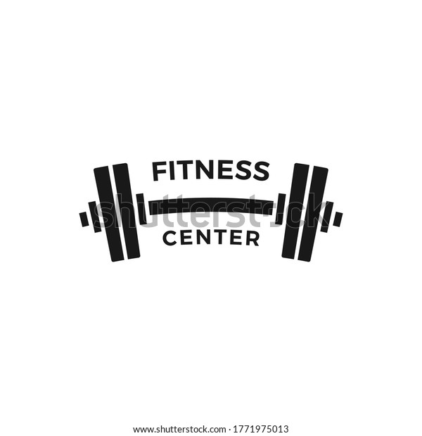 Fitness Center Icon Logo Vector Stock Vector (Royalty Free) 1771975013