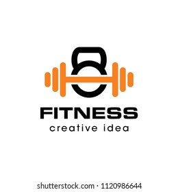 Fitness Creative Logo Design Stock Vector (Royalty Free) 1120986644 ...
