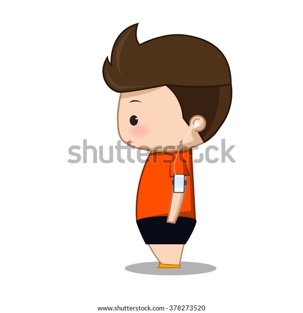 Fitness Exercise Cartoon Man Vector Stock Vector (Royalty Free ...