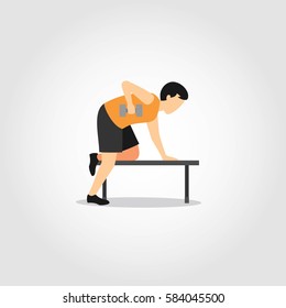 Fitness Exercises Character Design Vector Illustration Stock Vector ...