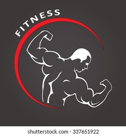 Fitness Gym Man Vector Logo Vector Stock Vector (Royalty Free ...