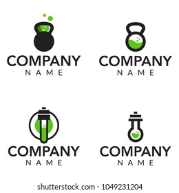 Fitness Lab Vector Logo Icon Illustration Stock Vector (Royalty Free ...