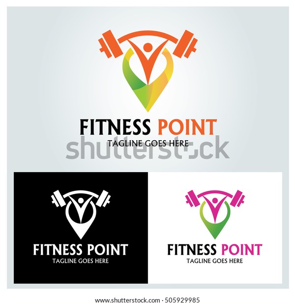 Fitness Point Logo Design Template Gym Stock Vector (Royalty Free ...