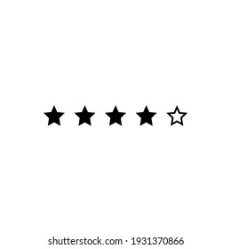 Five 5 Star Sign Star Rating Stock Vector (Royalty Free) 1930982033 ...