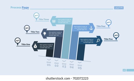 Five Arrow Percentage Chart Slide Template Stock Vector (Royalty Free) 702072223 | Shutterstock