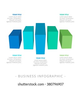 Five Bar Diagram Slide Template Stock Vector (Royalty Free) 519631228 ...