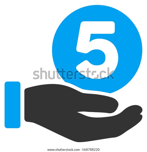 Five Cents Payment Hand Vector Icon Stock Vector (Royalty Free ...