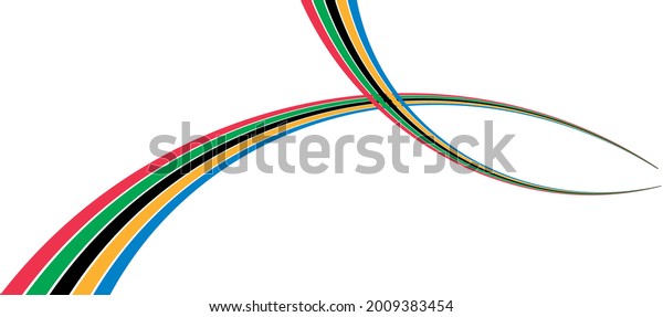 Five Color Colorful Dynamink Design Line Stock Vector (Royalty Free ...