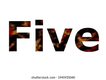Five Colorful Typography Text Banner Vector Stock Vector (Royalty Free ...