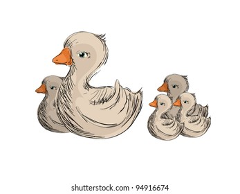 64 Five little ducks Stock Illustrations, Images & Vectors | Shutterstock