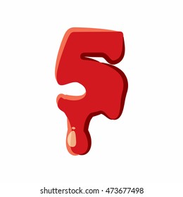Translucent Bloody Alphabet Isolated On Transparent: เวกเตอร์สต็อก ...
