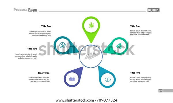 Five Option Diagram Slide Template Stock Vector (Royalty Free) 789077524