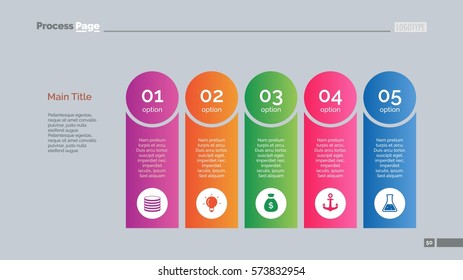 Five Options Diagram Slide Template Stock Vector (Royalty Free ...