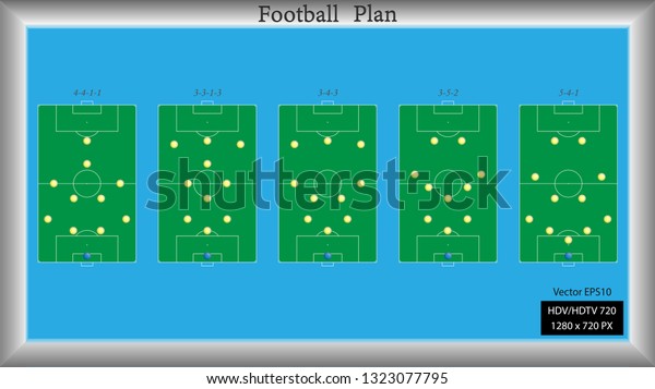 Five Popular Football Plans Stock Vector (Royalty Free) 1323077795 ...