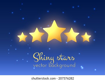 Five Shiny Stars Background Vector Eps10: vector de stock (libre de ...