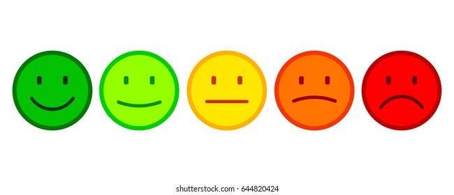 Similar Images, Stock Photos & Vectors of smiley faces rating icons ...