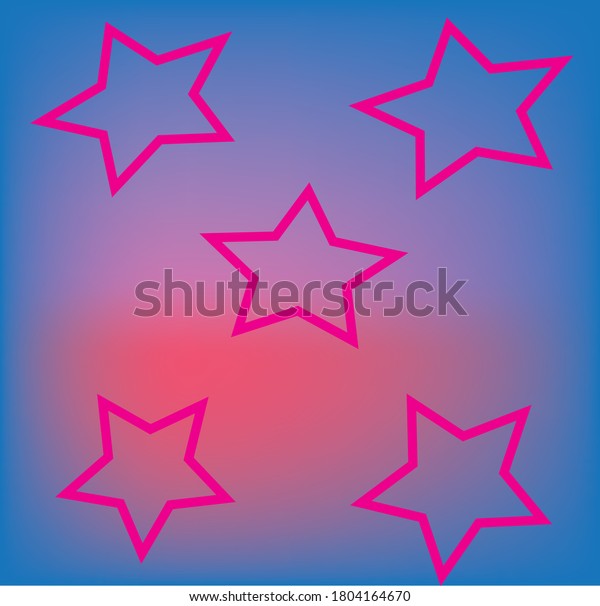 Five Star Background Art On Illustration Stock Vector (Royalty Free ...