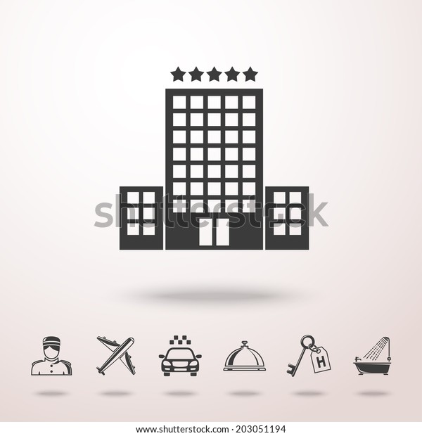 Five Star Hotel Vector Monochrome Icon Stock Vector (Royalty Free ...