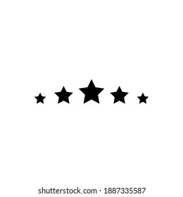 Five Star Outline Icon Symbol Logo Stock Vector (Royalty Free ...