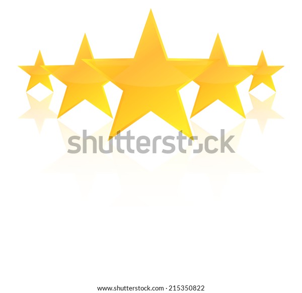 Five Star Product Quality Rating Reflection Stock Vector (Royalty Free ...