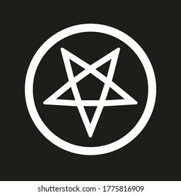 Pentagram Symbol Composed Five Straight Lines Stock Illustration 1444855655