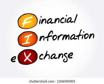 Fix Financial Information Exchange Acronym Business Stock Vector ...